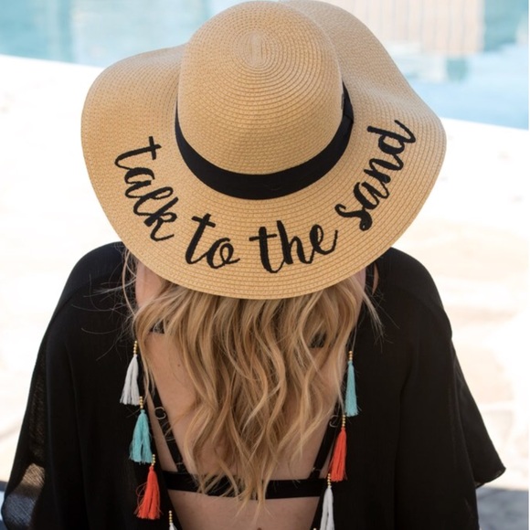 Twilight Gypsy Collective | Accessories | Talk To The Sand Floppy Straw ...
